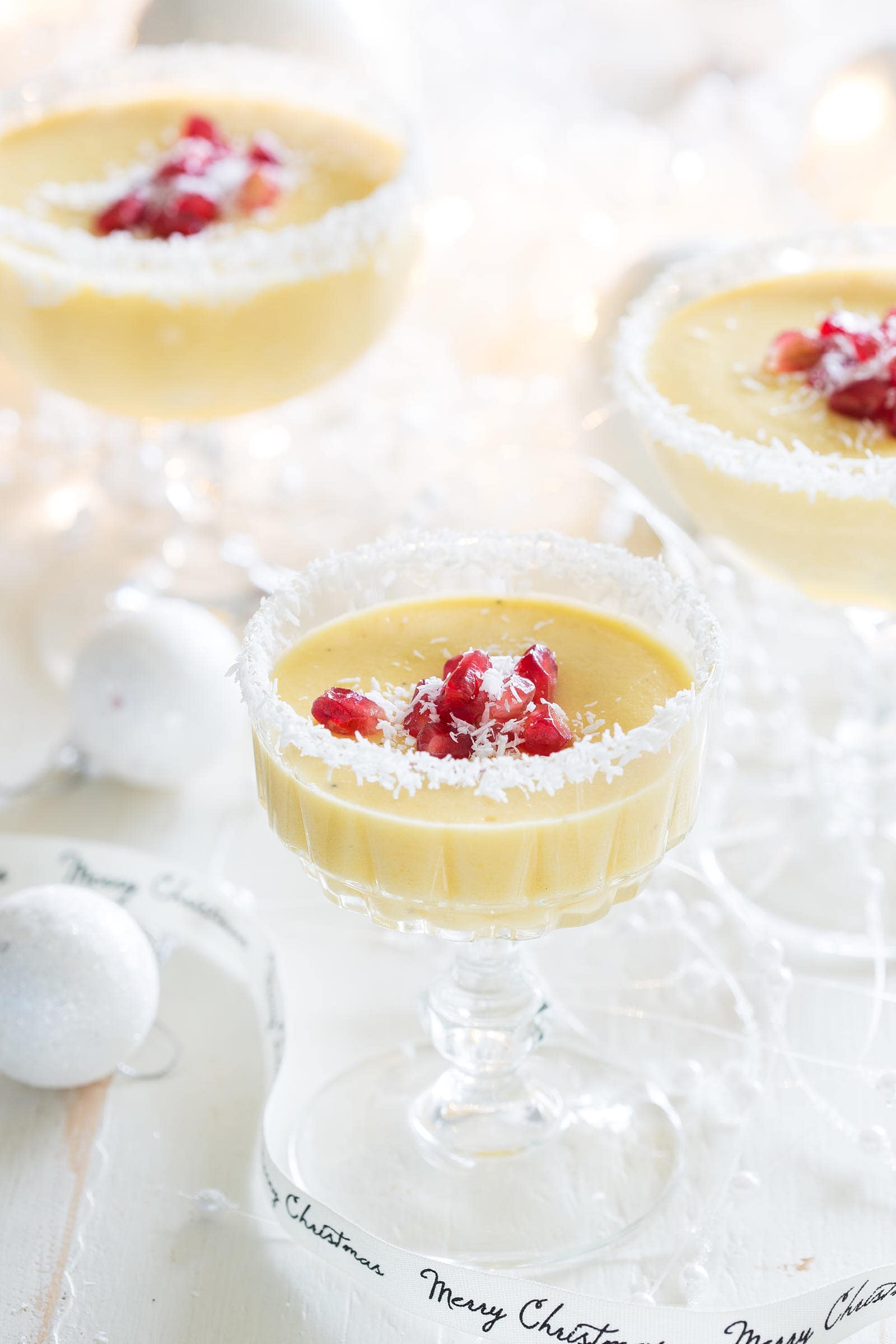 Easy creamy mango mousse recipe with coconut dip - Simone's Kitchen