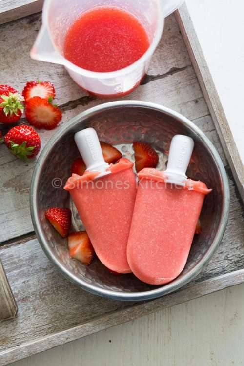 Strawberry watermelon popsicles - Simone's Kitchen