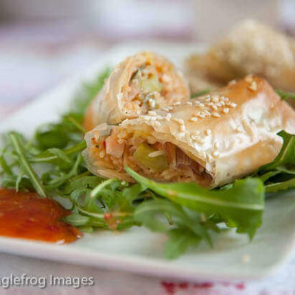 Springrolls with smoked chicken | Simone's Kitchen