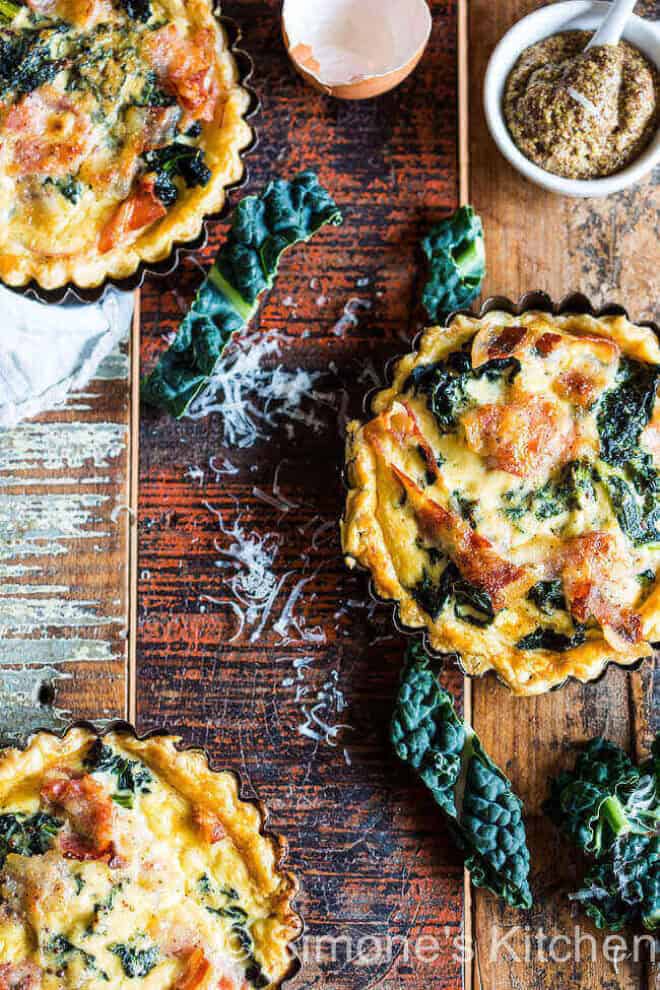 Kale quiche with spicy mustard | In Simone's Kitchen