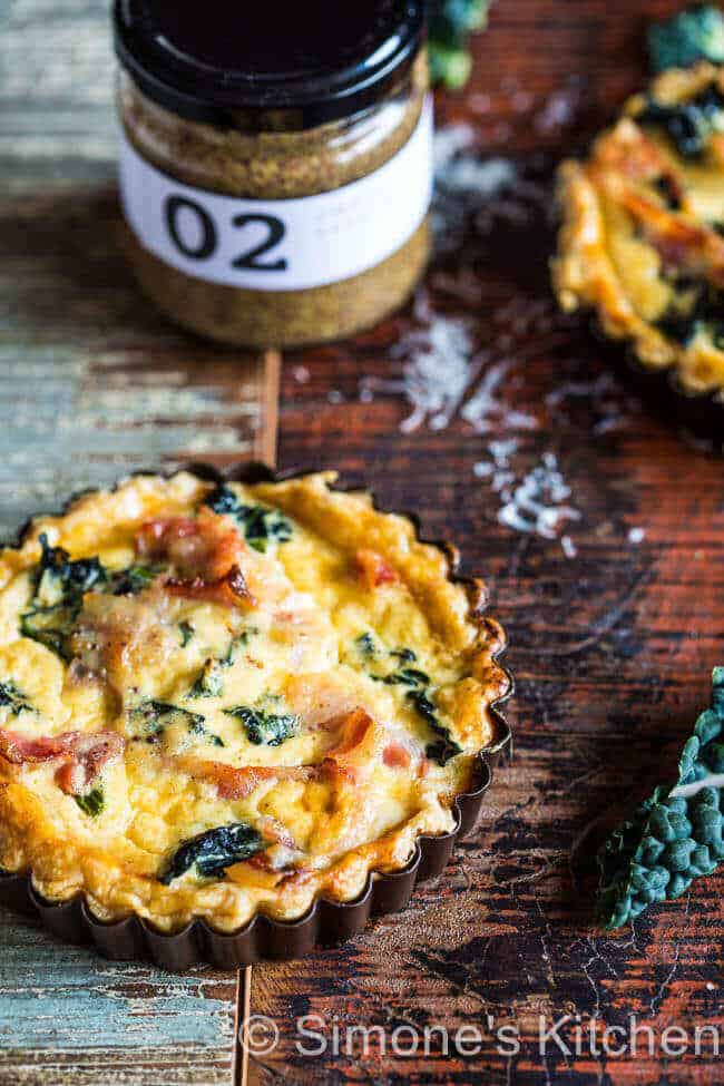 Kale quiche with spicy mustard | In Simone's Kitchen