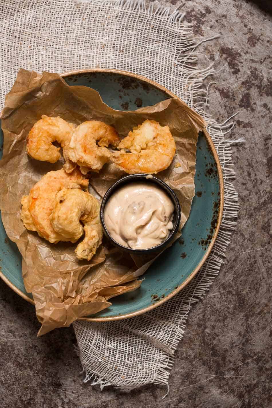Tempura fried prawns with chipotle mayonnaise - Simone's Kitchen