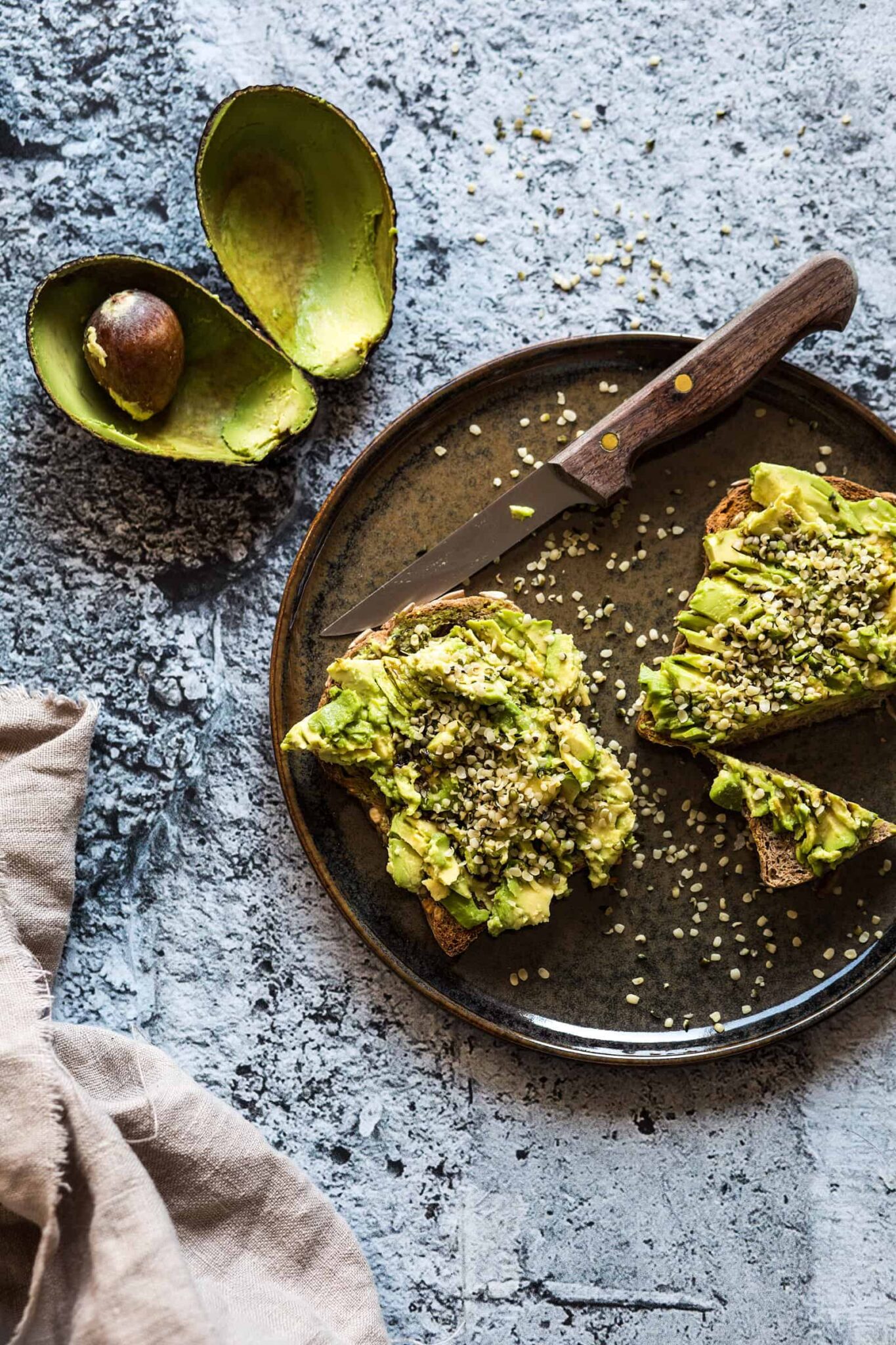 Avocado Toast with Hemp Seeds - Simone's Kitchen
