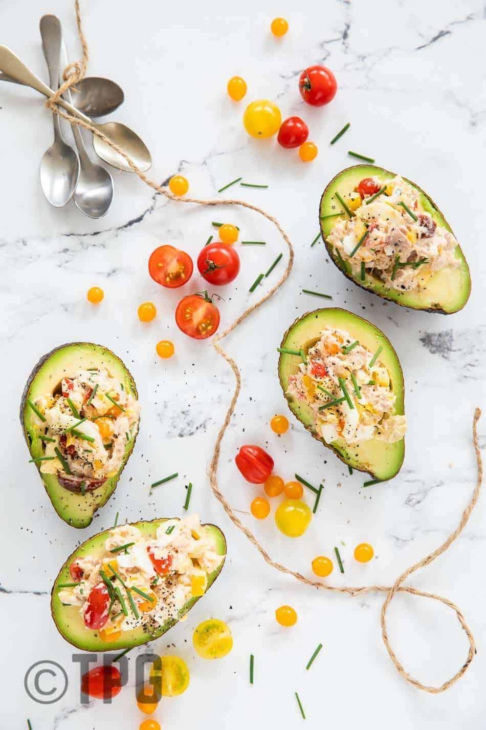 Easy avocado boats with tuna salad - Simone's Kitchen