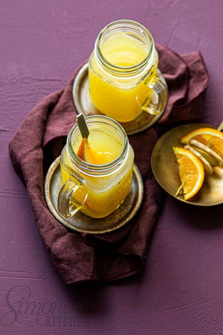 Fresh ginger tea with orange - Simone's Kitchen