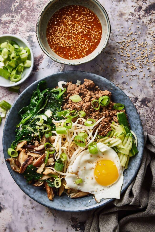 Bibimbap recipe - the korean poke bowl