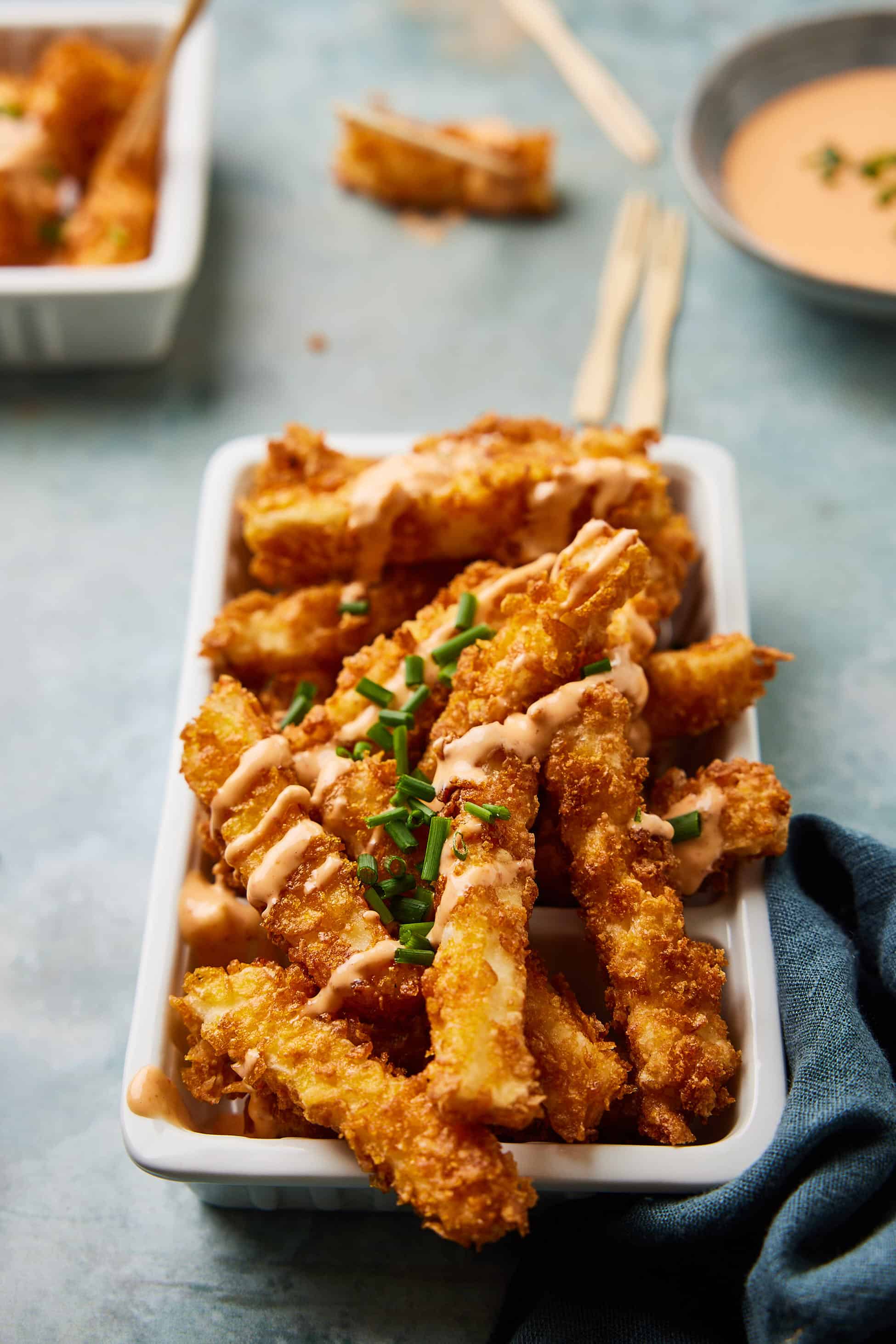 Halloumi fries with crispy cornflake coating | Simone's Kitchen
