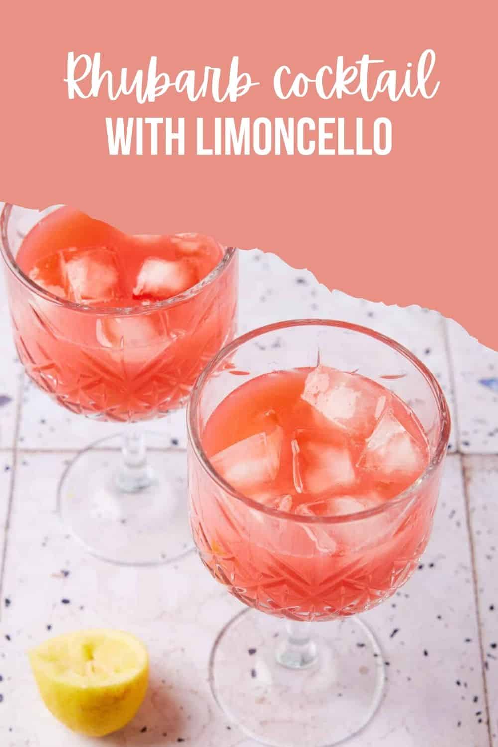 Refreshing Rhubarb Cocktail with Limoncello - Simone's Kitchen