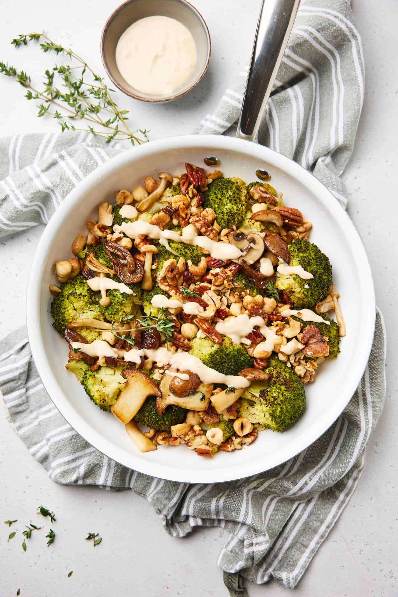Roasted broccoli with mushrooms - Simone's Kitchen