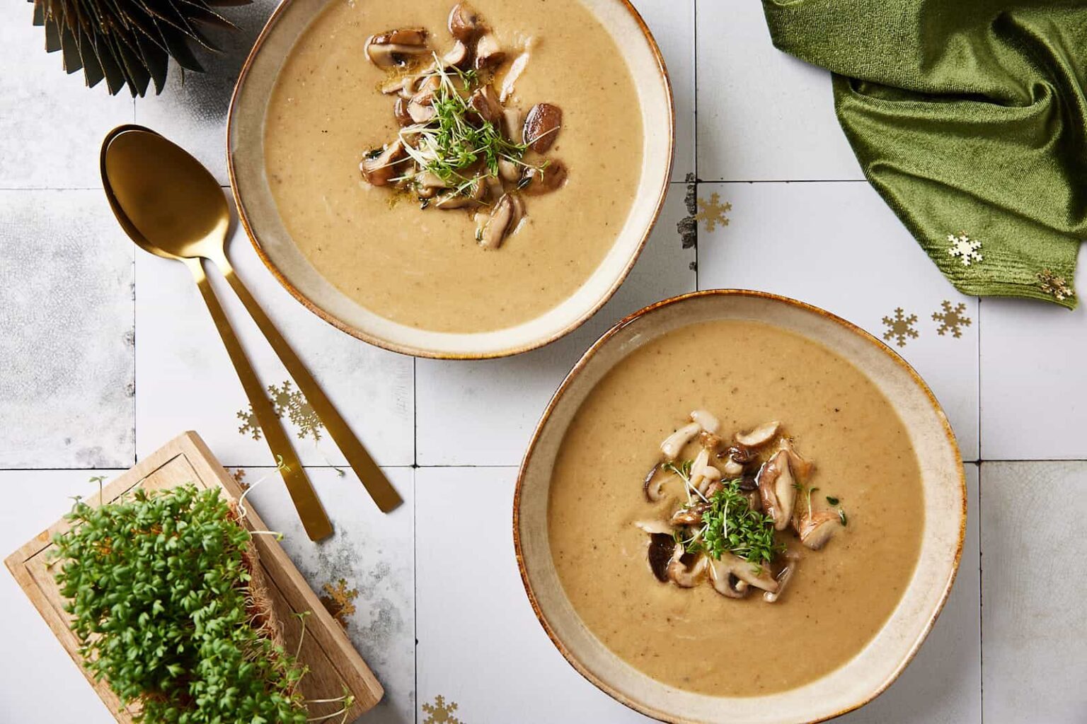 Creamy celeriac soup with wild mushrooms - Simone's Kitchen