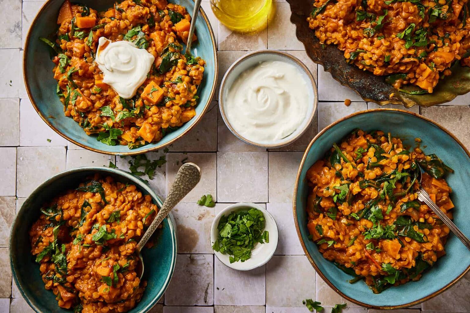 Sweet Potato And Spinach Dahl With Red Lentils - Simone's Kitchen