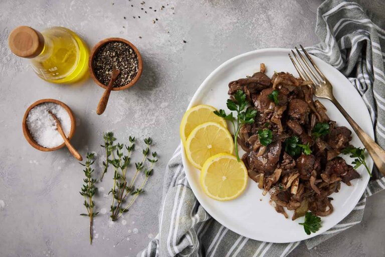 Chicken liver recipe with garlic and lemon - Simone's Kitchen