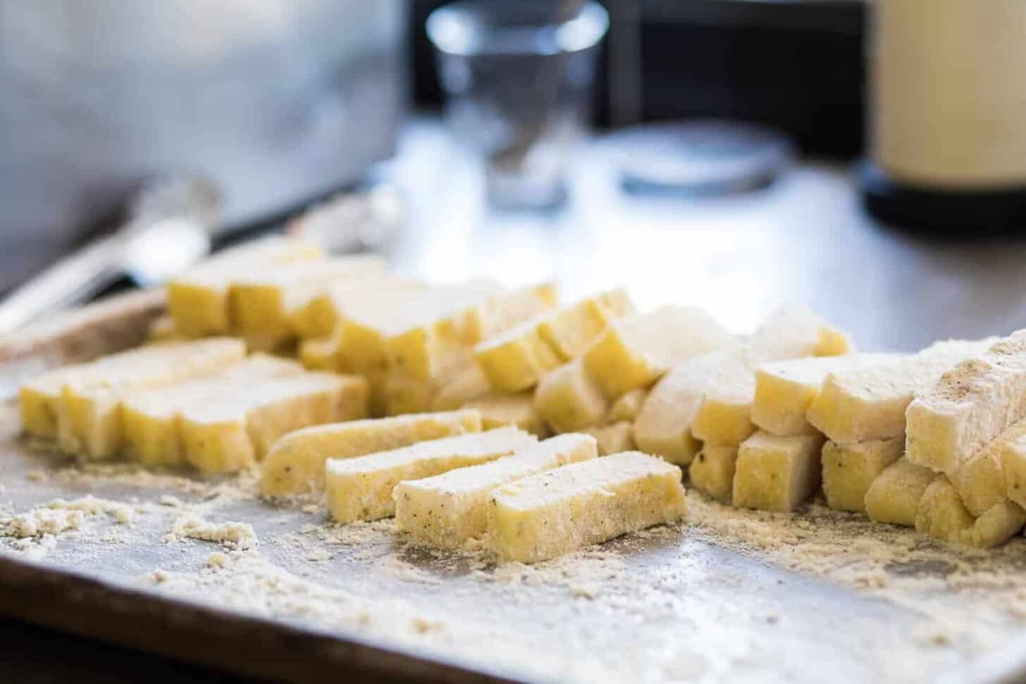 How to make polenta fries (funchi fries)