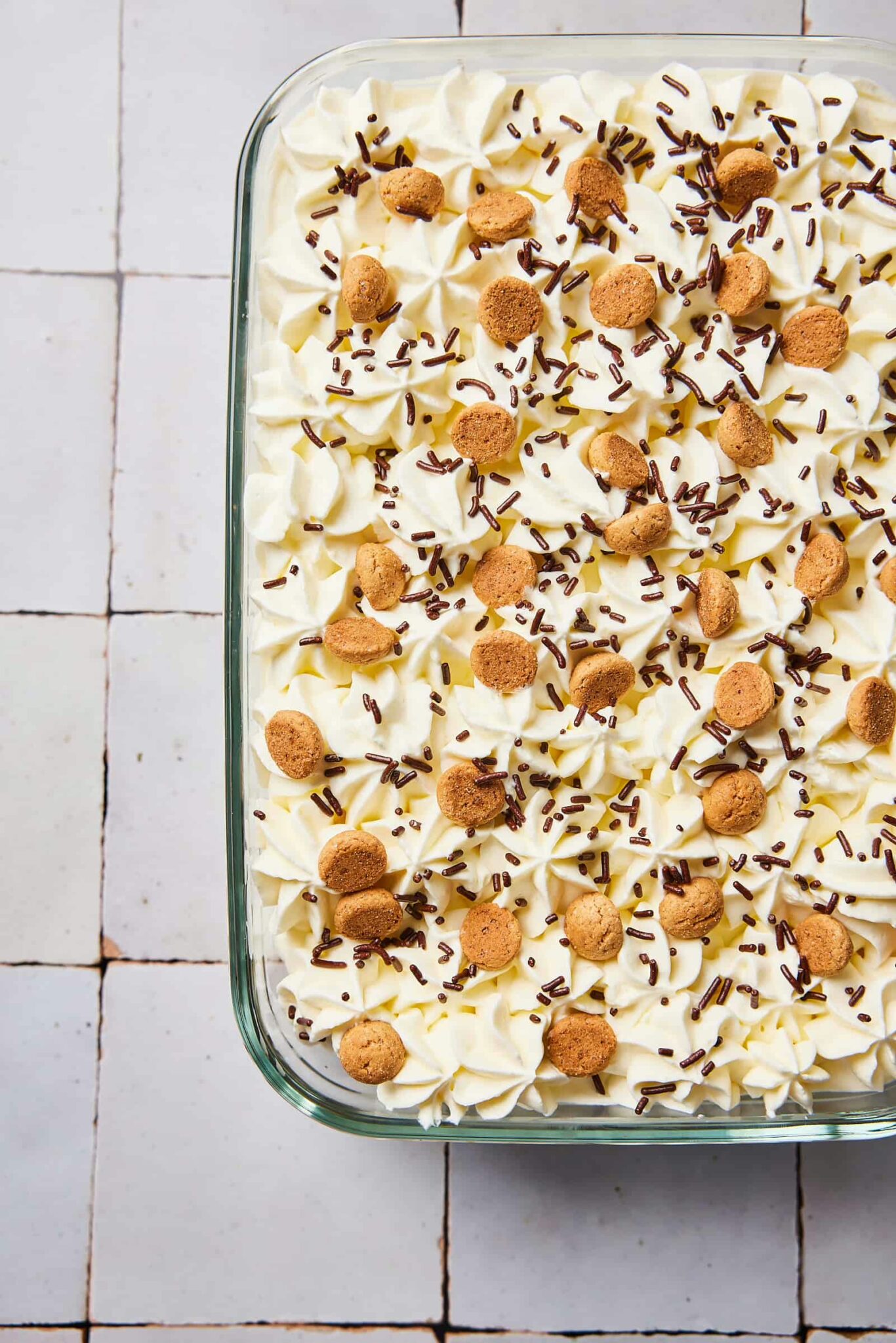 Tiramisu with poached pears and spiced cookies (no eggs) - Simone's Kitchen